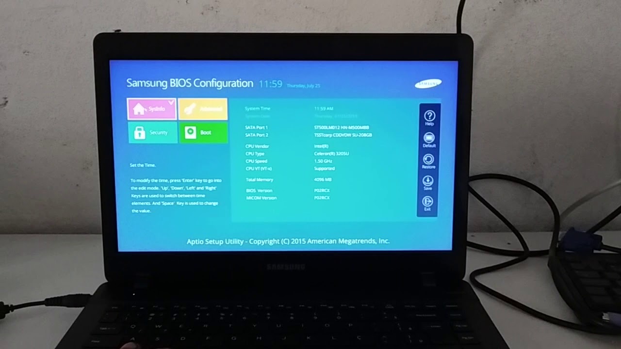 Boot - Notebook Samsung Ativ NP370E4K - YouTube