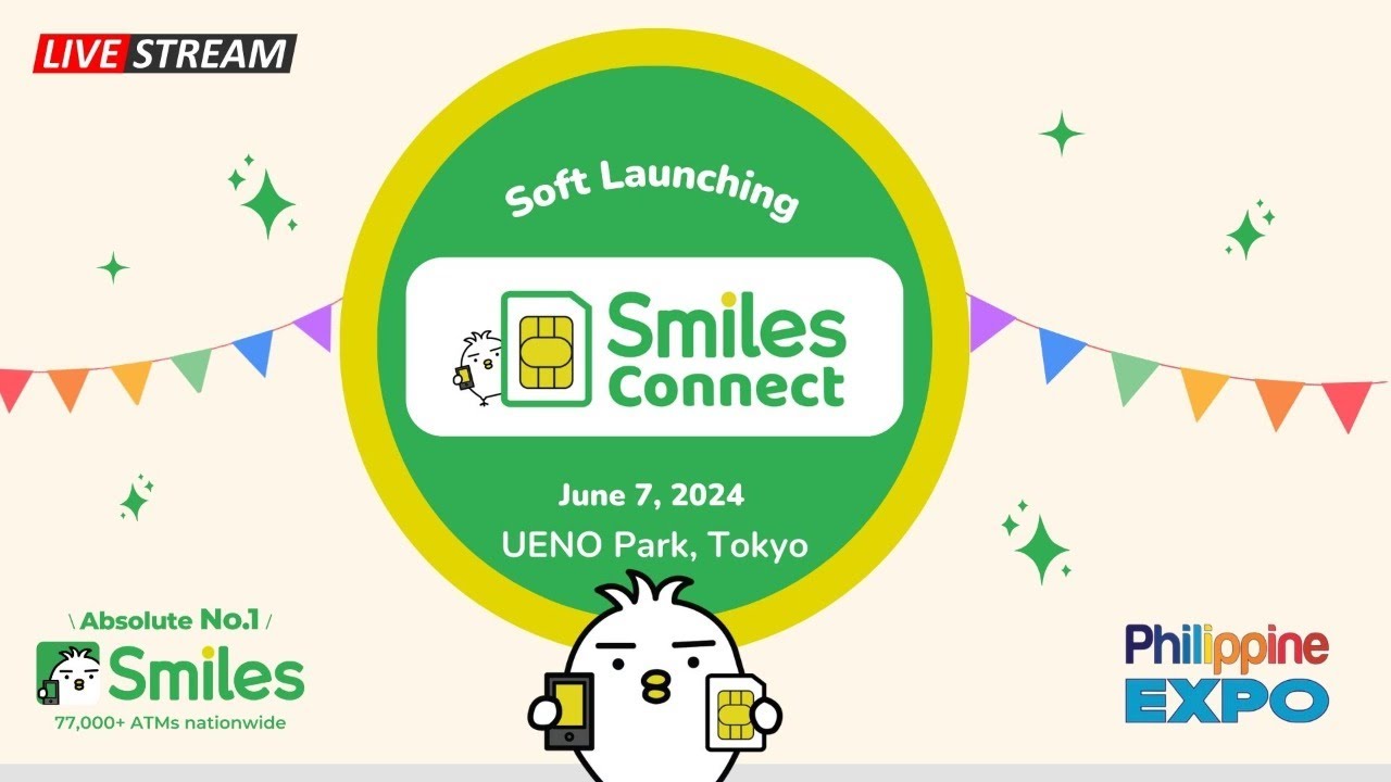 Soft Opening of Smiles Connect at Smiles booth in Ueno Park - YouTube