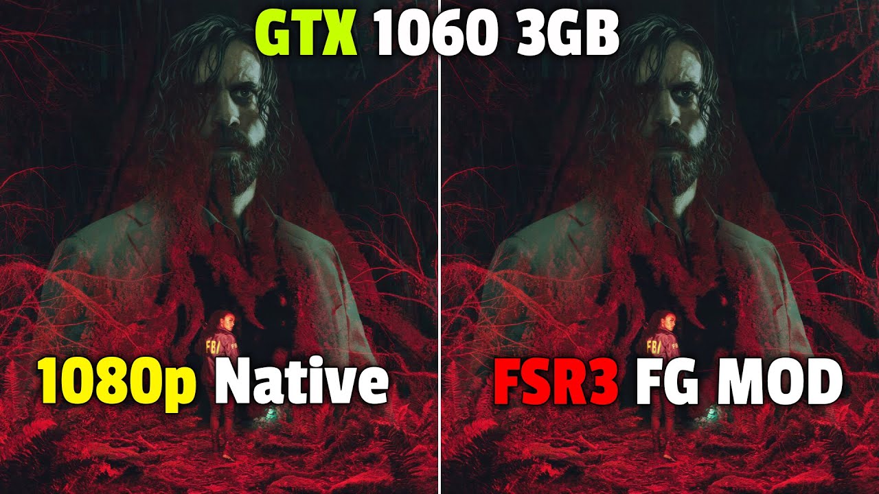 Alan Wake 2 - GTX 1060 3GB - AMD FSR 3 Frame Generation Mod - 1080p ...