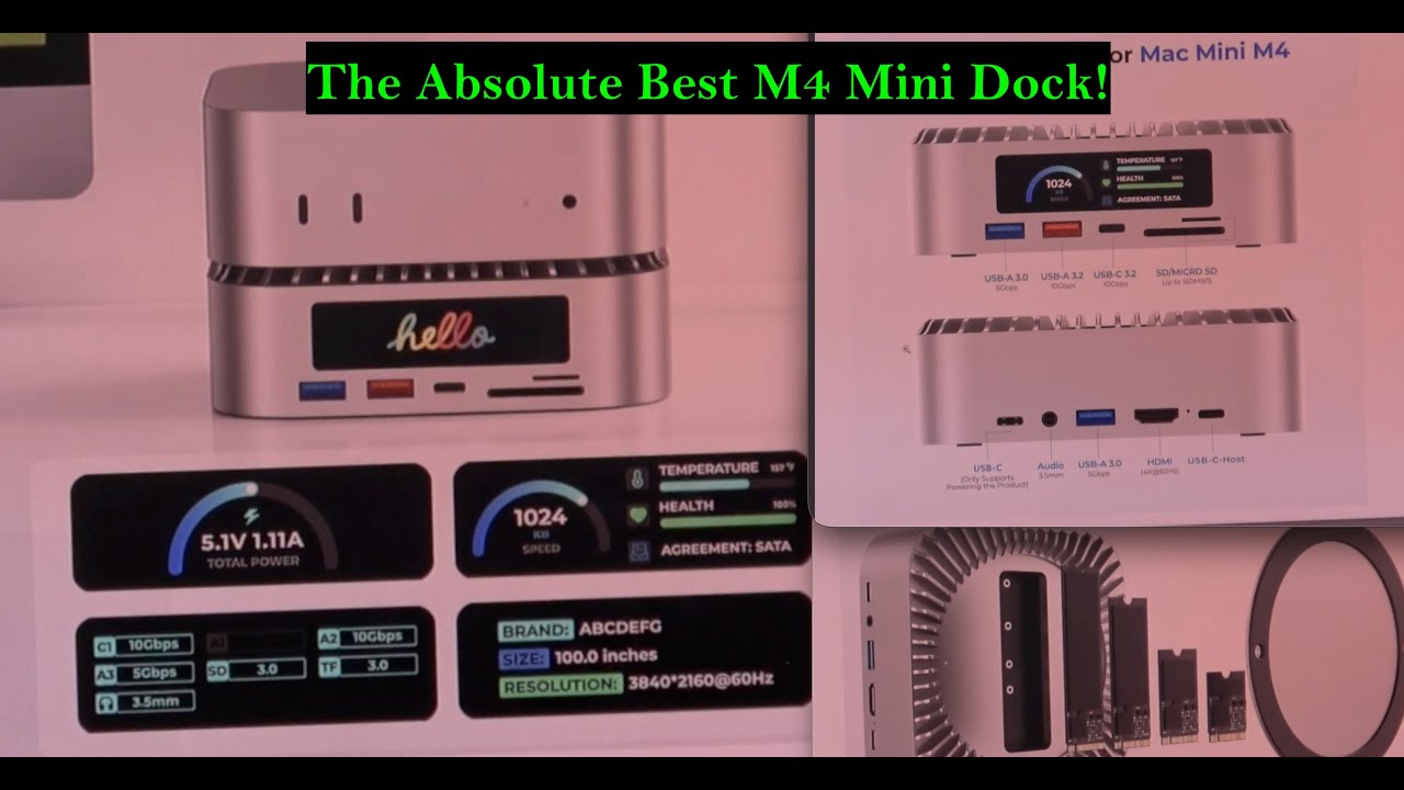 The Absolute Best Mac Mini M4 Dock - YouTube