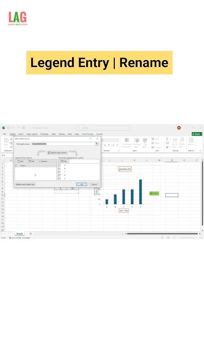Rename Legend Entry | Charts | Excel - YouTube