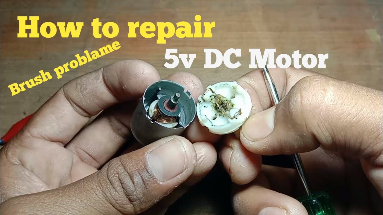Dc motor||Dc motor repair||How to repair 5v dc motor at home - YouTube