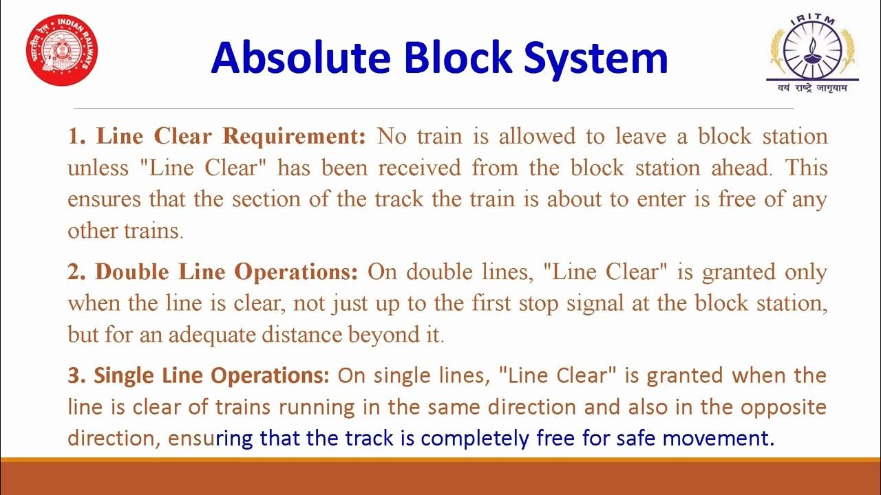 Absolute Block System Part I ,indian railway and The "Absolute Block System in Indian Railways ...
