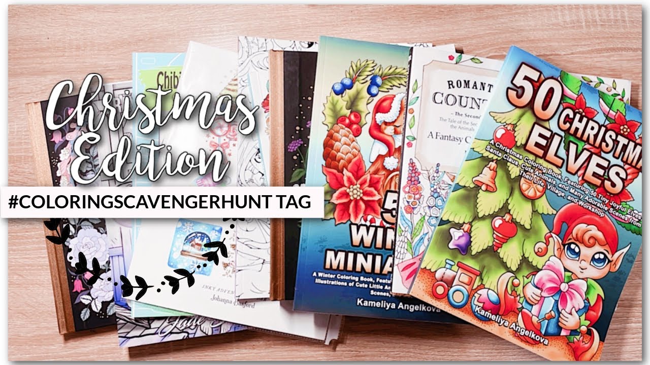COLORING SCAVENGER HUNT TAG // CHRISTMAS EDITION - YouTube