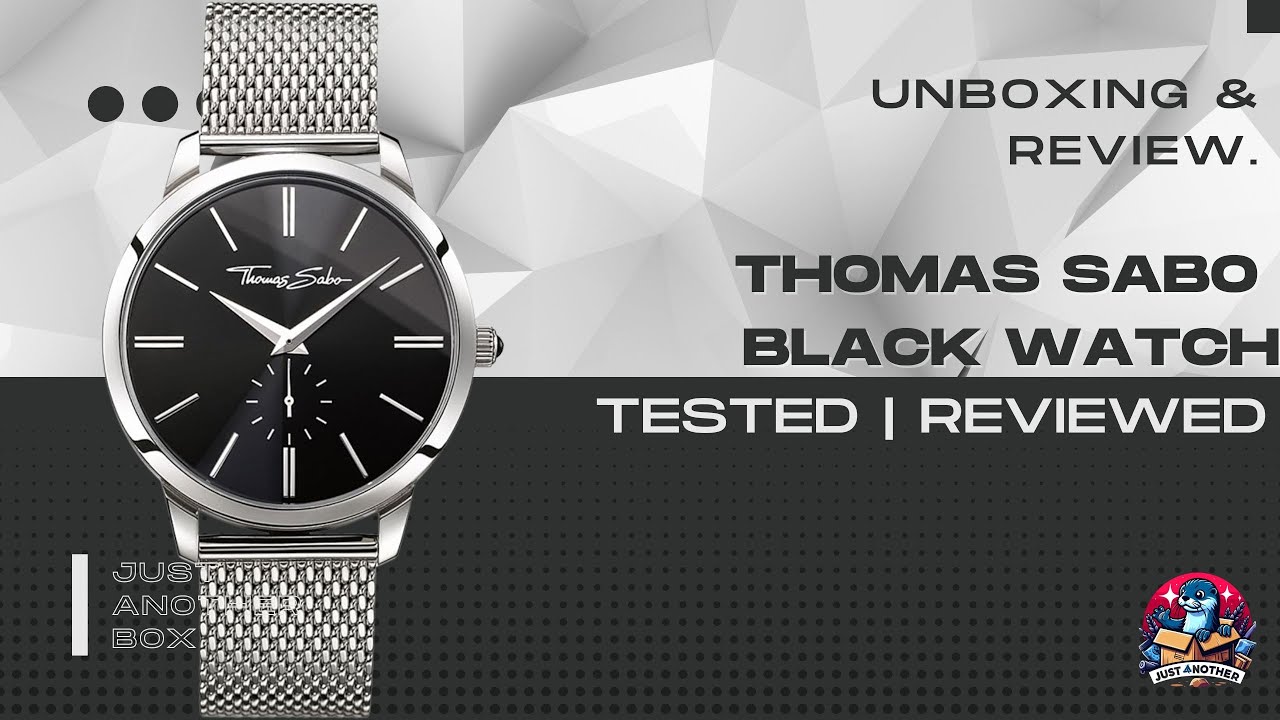 Thomas Sabo Black Unisex Watch Review – Sleek Quartz Stainless Steel ...