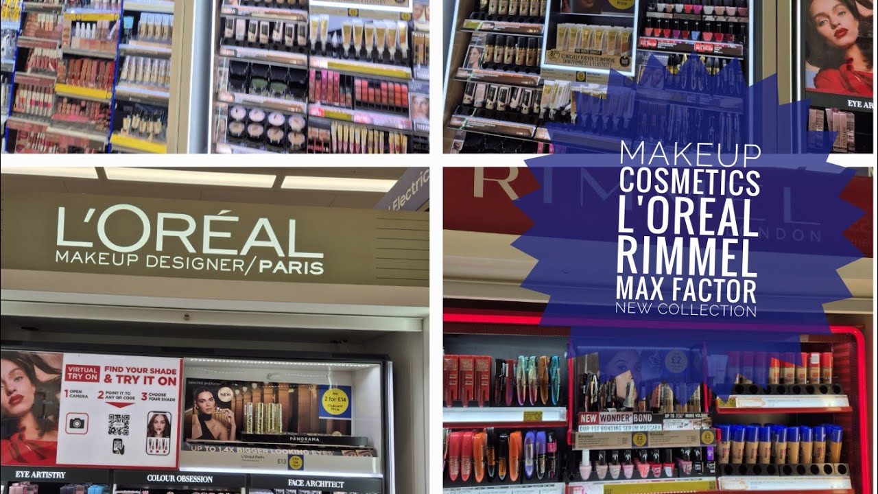 Makeup Cosmetics Collection Shopping Haul Rimmel Max Factor Tesco - YouTube