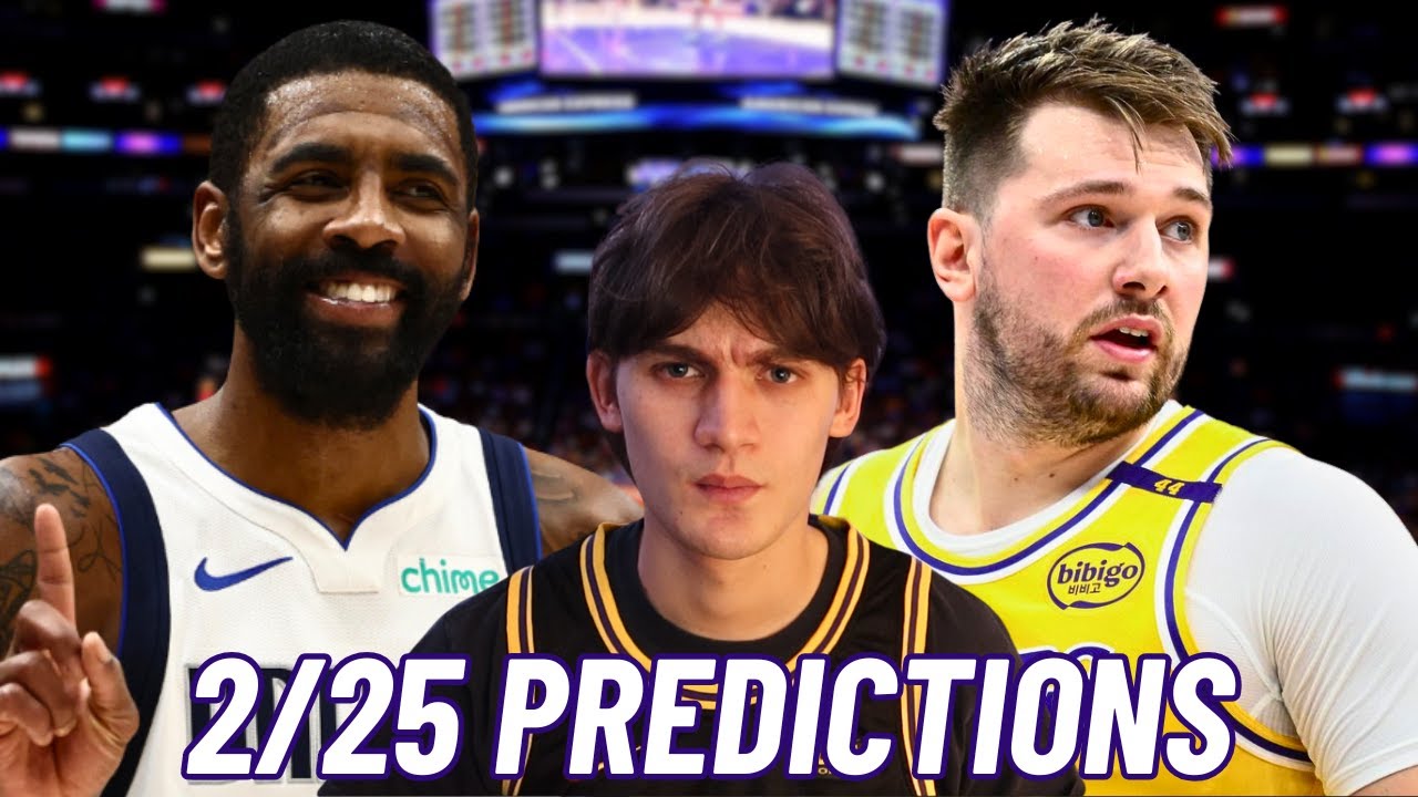 NBA PREDICTIONS & BEST BETS 2/25! - YouTube