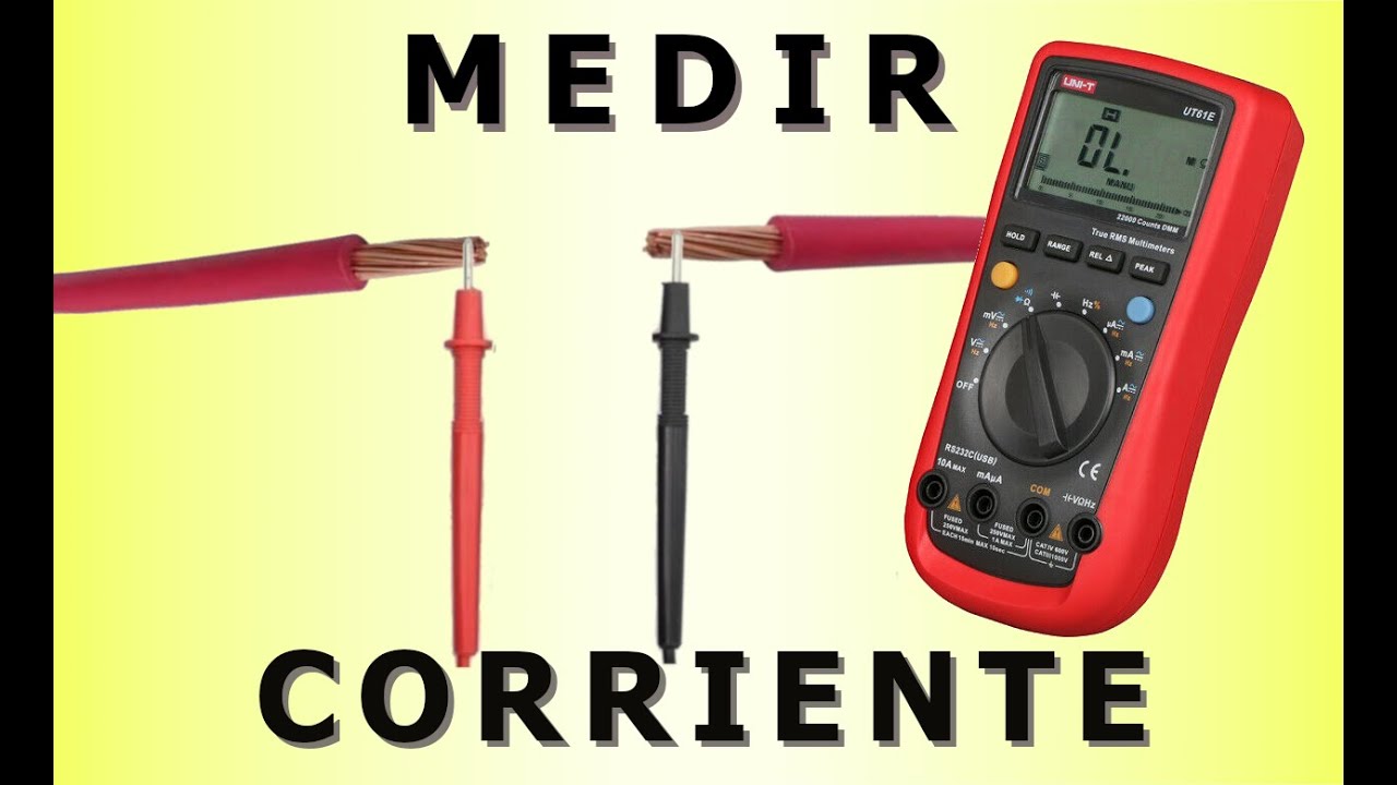 Como medir corriente con multimetro - YouTube
