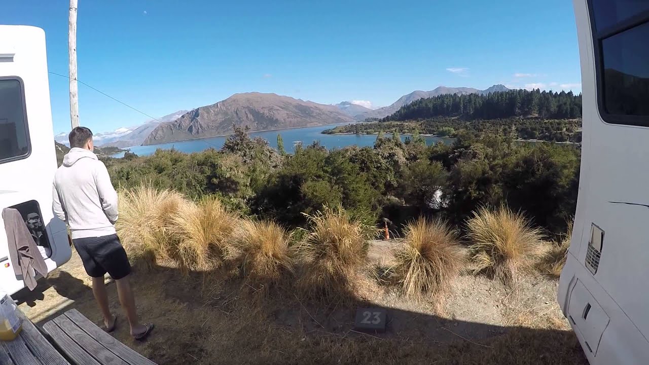 Lake Outlet Holiday Park, Wanaka GOPR0183 - YouTube