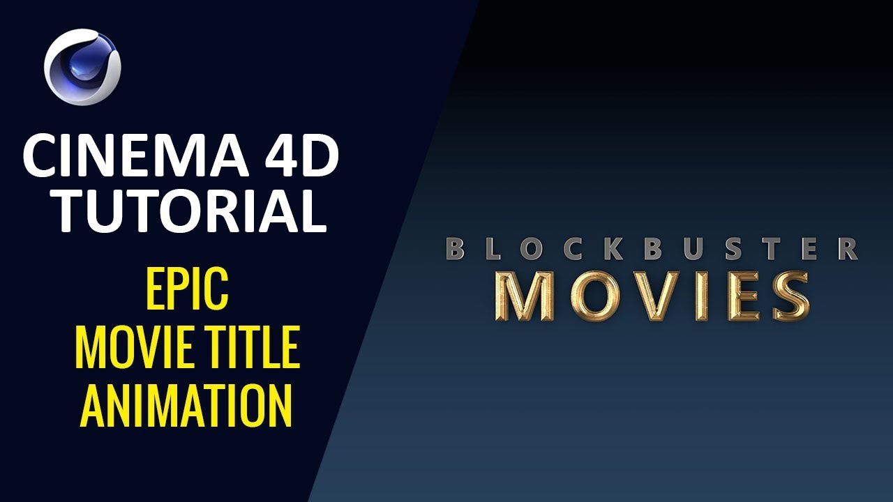 Epic Movie Title Animation - Cinema 4D Tutorial - YouTube