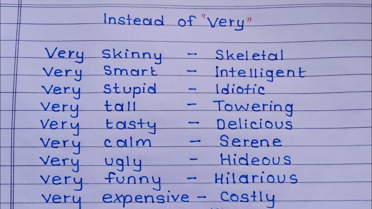 Instead Of Very Use These Words Another Words For Very YouTube instead-of-very-use-these-words-another-words-for-very-youtube