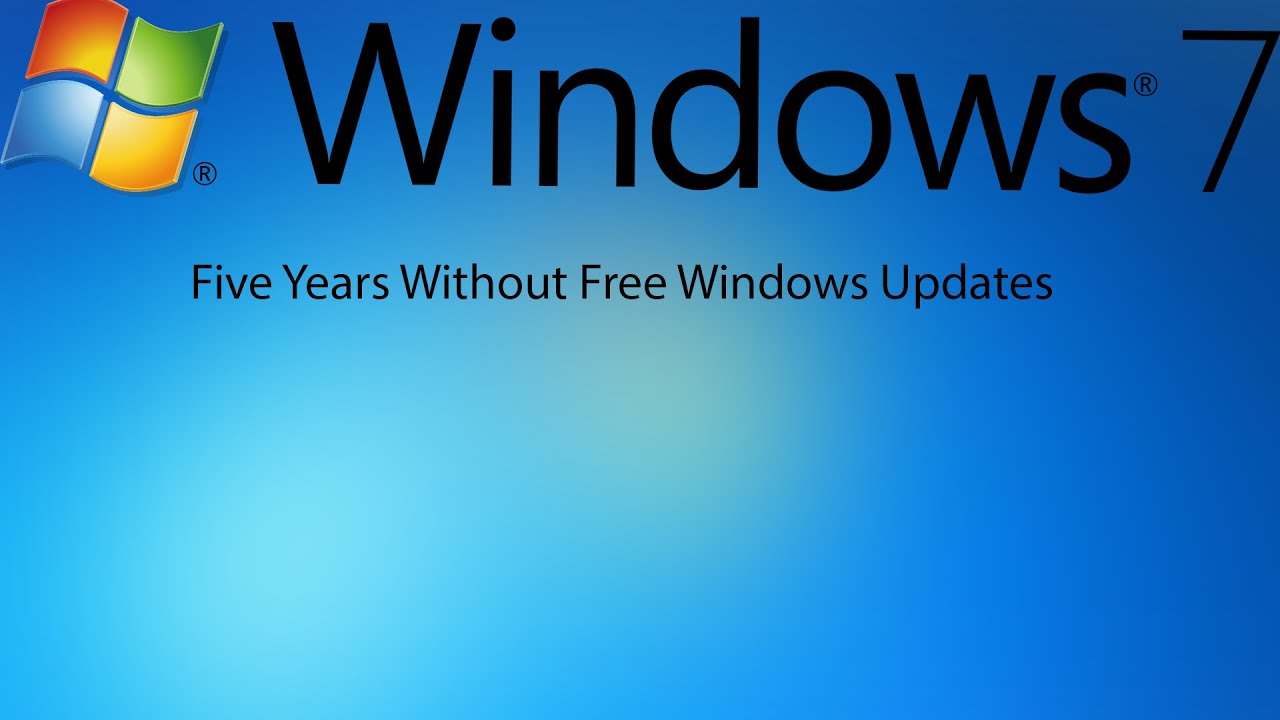 Windows 7 - 5 Years of No Free Updates - YouTube