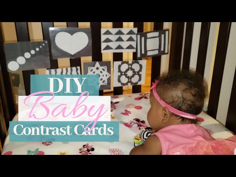 DIY Baby Contrast Cards! Enhance your baby's Eyesight and encourage ...