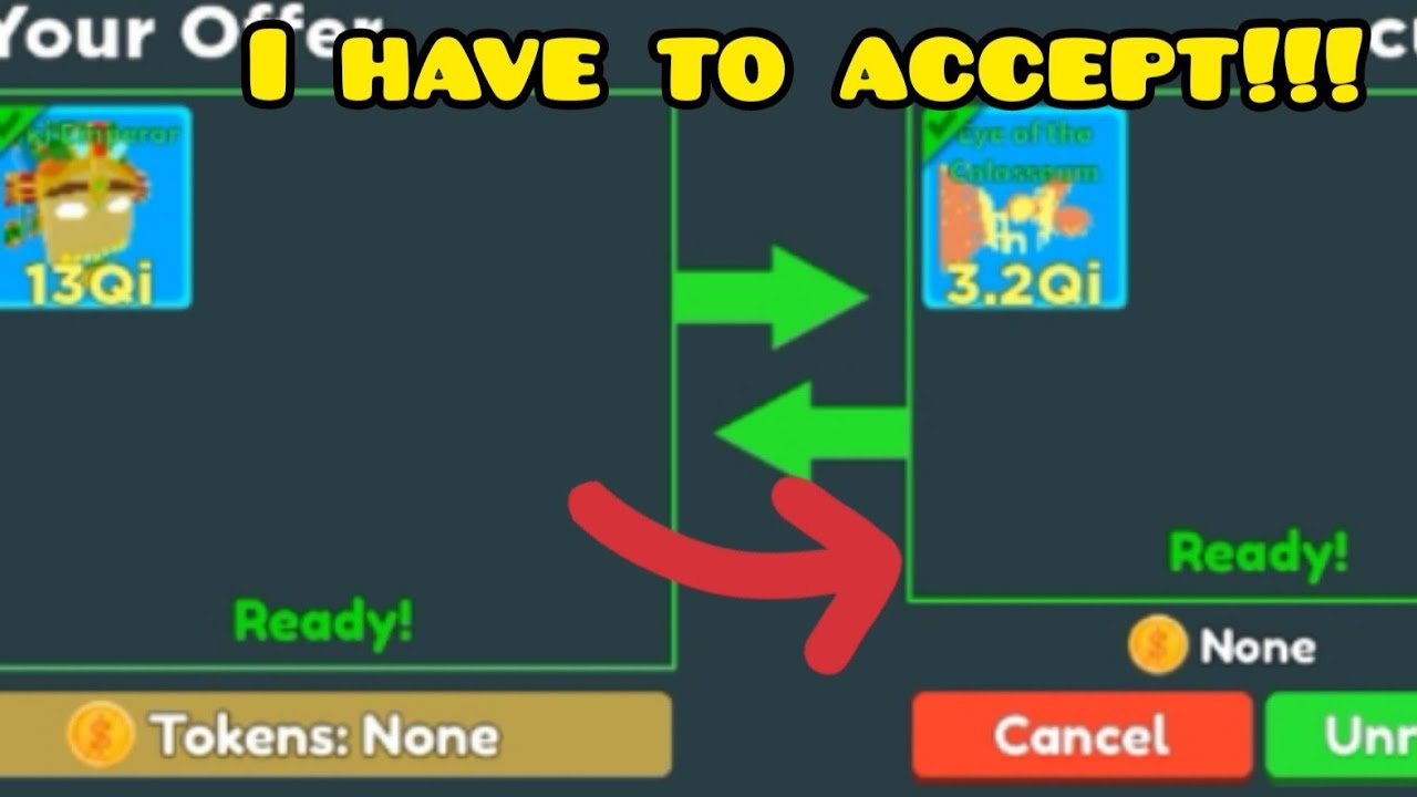 I HAVE TO ACCEPT EVERY TRADE I GET IN CLICKER SIMULATOR AND THIS ...
