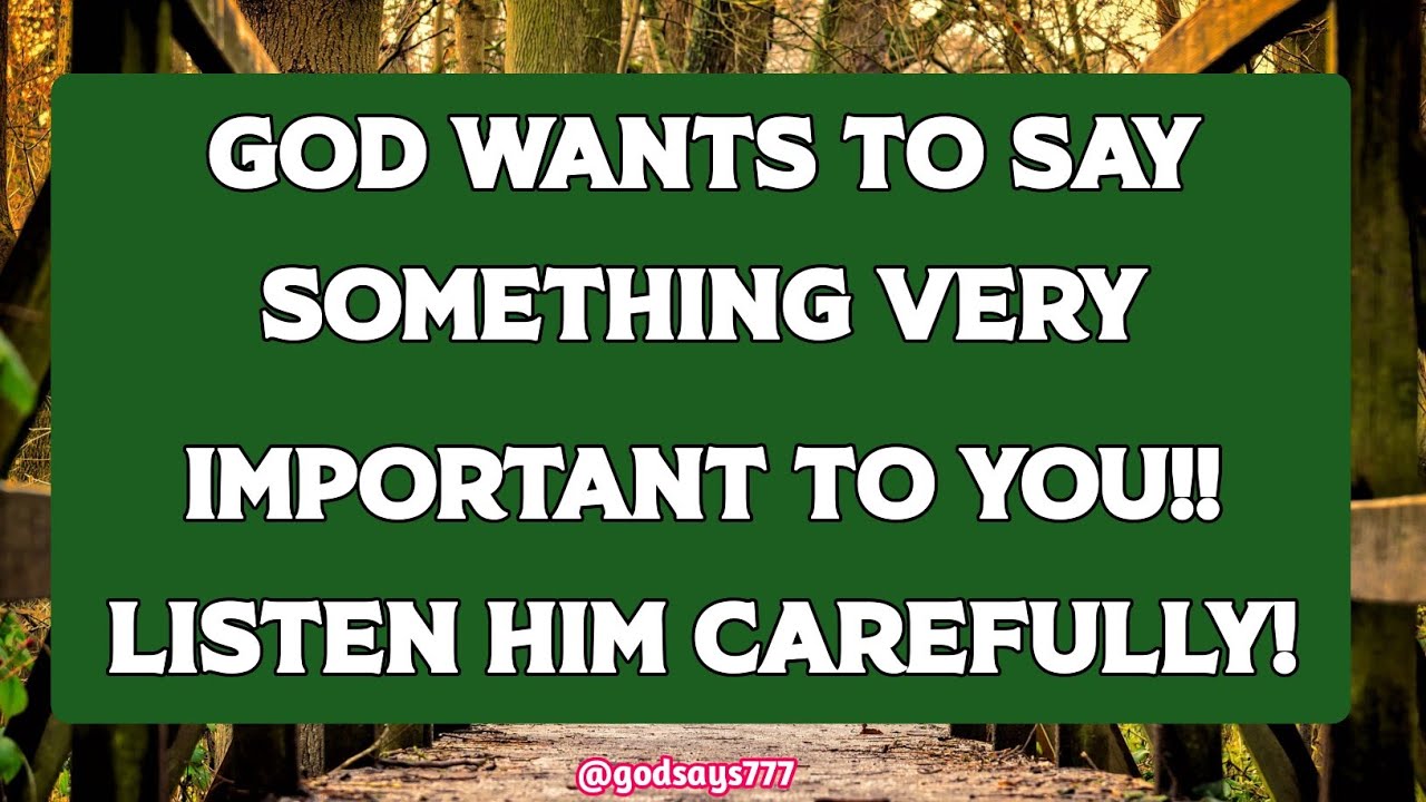 ️Gods Message Today 🤫 God wants to say something...| god says ...