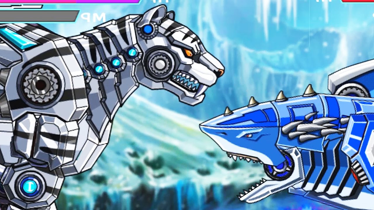 Robot Snow Tiger Vs Robot Vs Dragon Vs Gryphon Vs Lion Vs Shark ...
