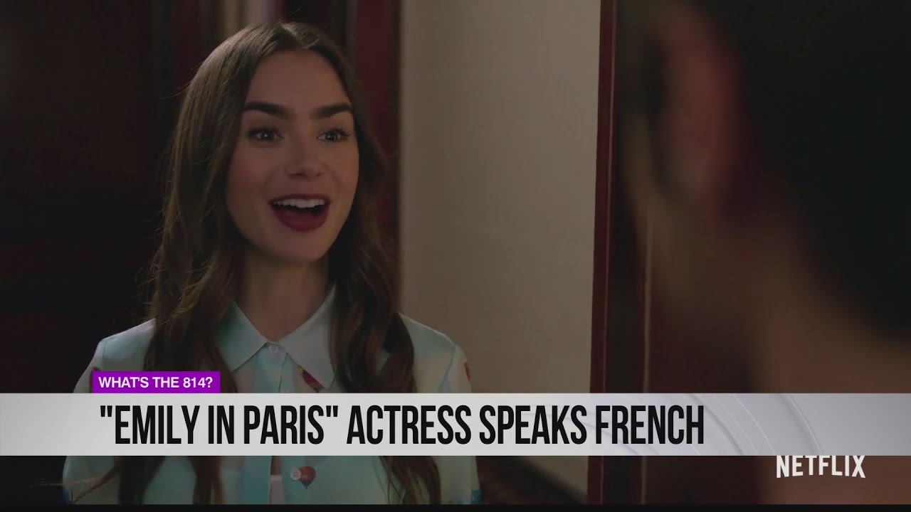 Lead actress in "Emily in Paris" actually speaks French - YouTube