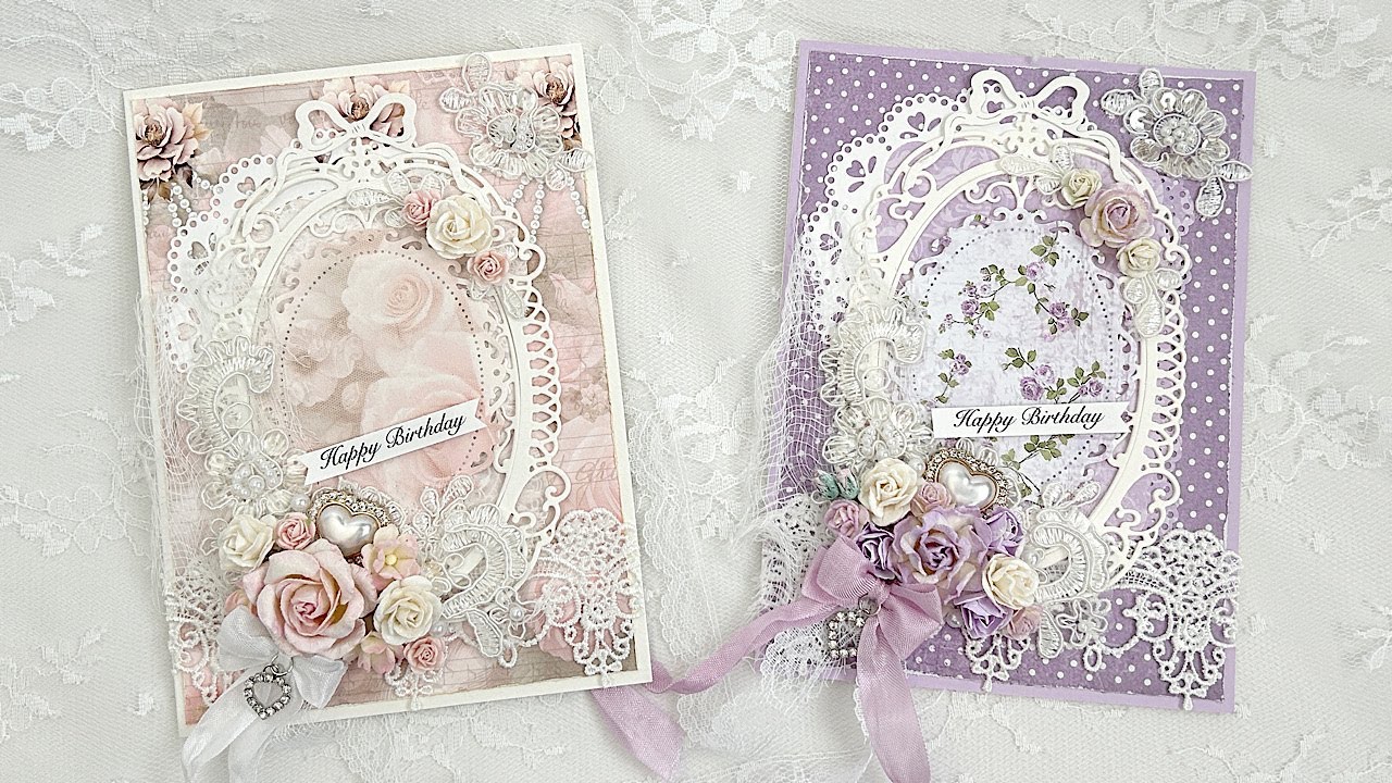 Shabby Chic Card, Note Pad Holder ~ Featuring @decor8yourlife - YouTube