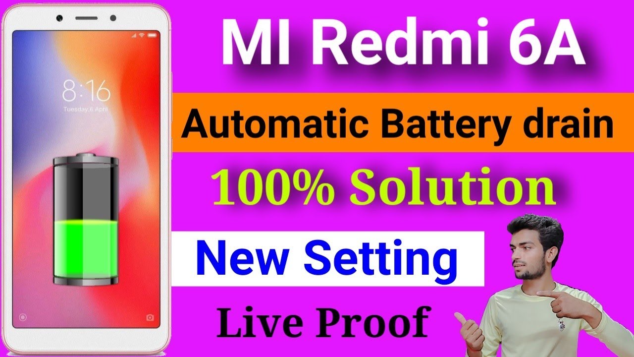 How To Solve Battery Drain Problem In Redmi 6A | Redmi 6A battery drain ...
