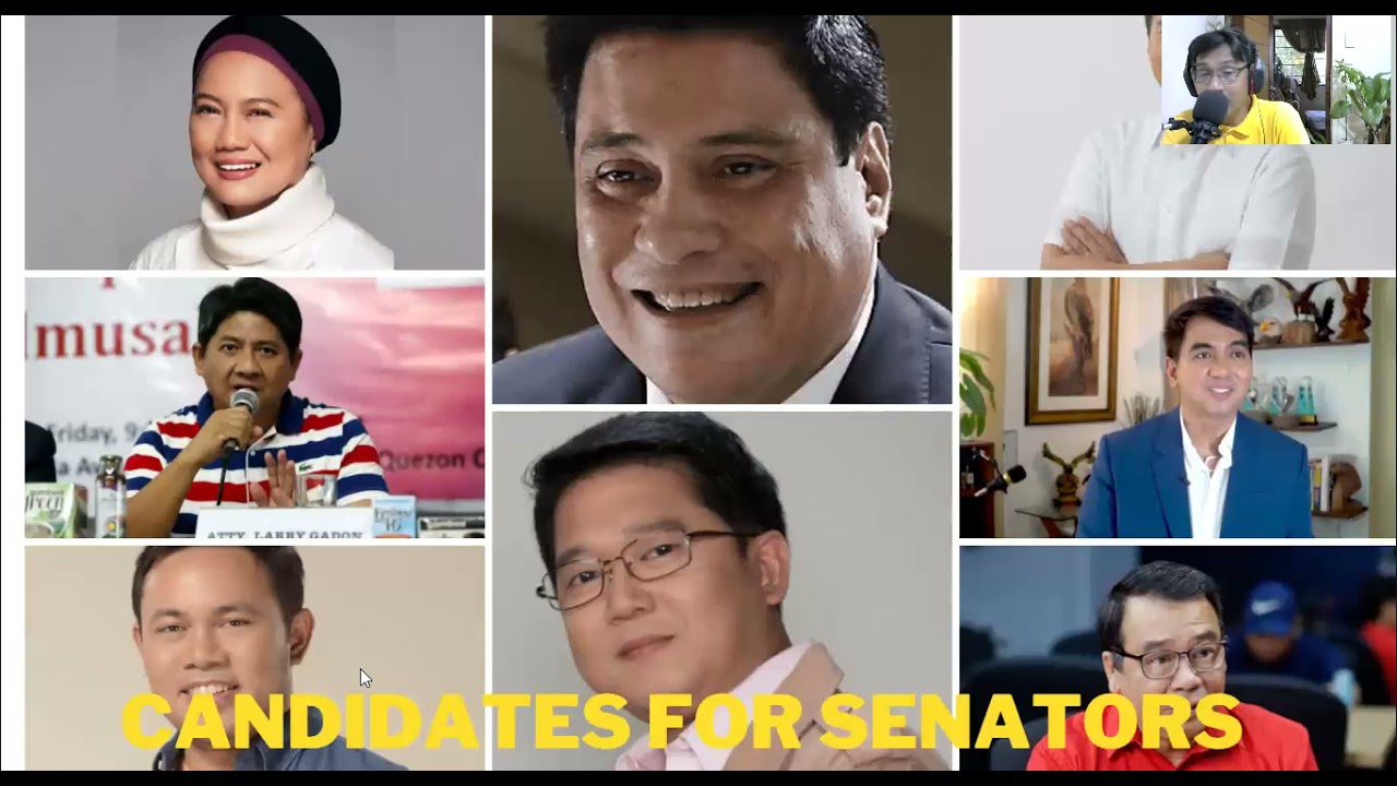 Senatoriables in the Philippines' election of 2022 - YouTube