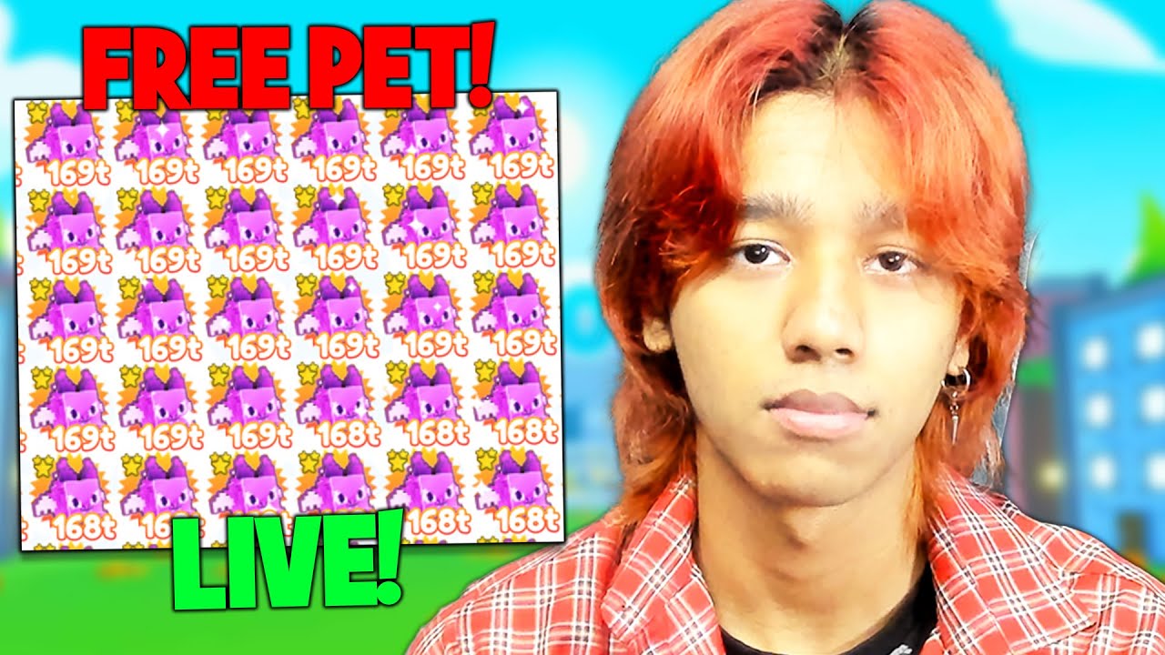 🔴LIVE! PET SIM X FREE RB PIXEL DEMON PET GIVEAWAY & FREE Gems Giveaway ...