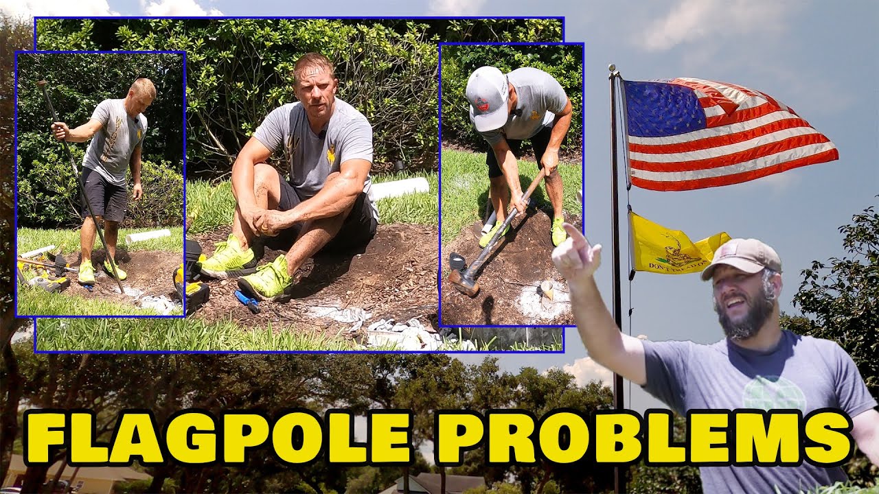 HAXMAN Did NOT Prepare Me For This Flagpole Installation! - YouTube