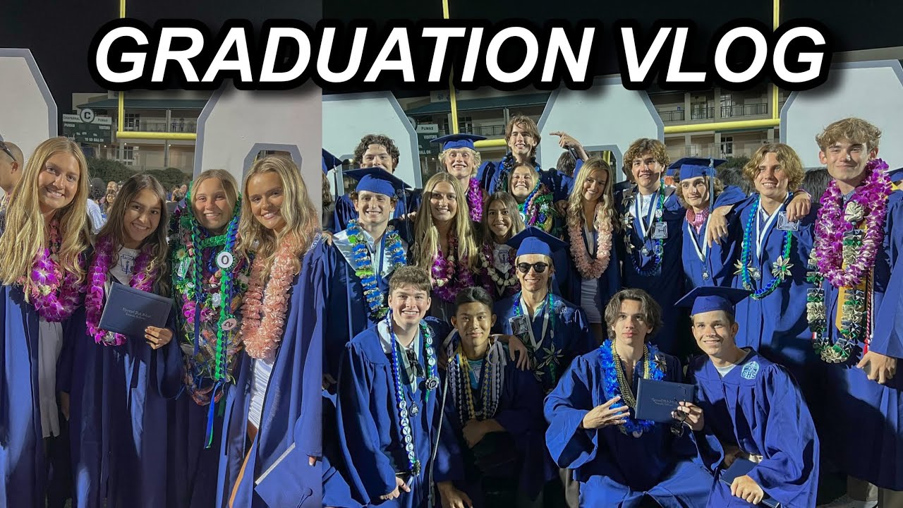 high school graduation I grwm + vlog - YouTube