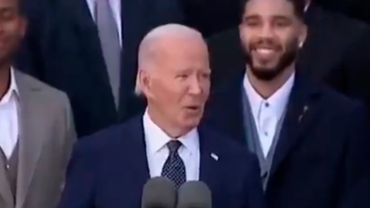 The reaction of the players to Joe Biden speaks for itself - YouTube