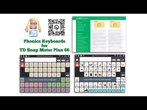 TD Snap: Phonics Keyboards for the Motor Plan 66 pageset (in MyTobiiDynavox Pageset Central)