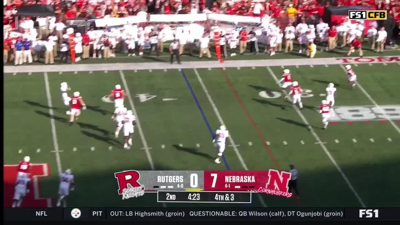 Nebraksa Responds Back With An Interception vs. Rutgers | Nebraska ...