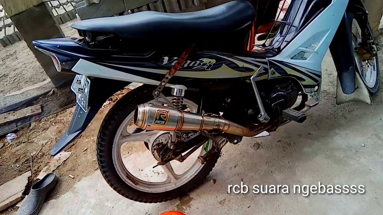 Knalpot racing rcb)di motor vega r suara mantap - YouTube