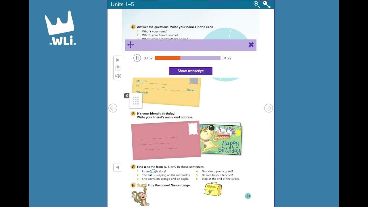 UNIT 3: WHAT'S YOUR NAME| AUDIO BOOK FUN FOR STARTERS | SÁCH TIẾNG ANH ...
