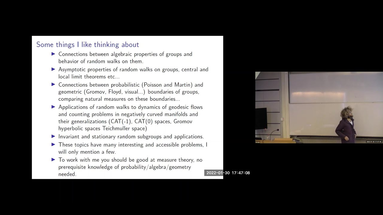 Random walks on groups, asymptotic counting problems and geodesic flows ...