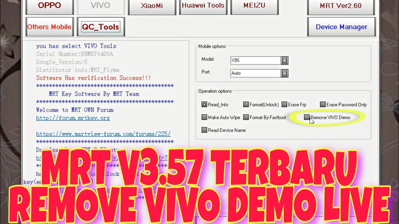 MRT_V3.57 SUPORT VIVO DEMO LIVE - YouTube