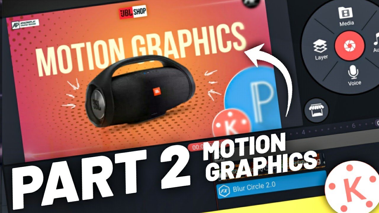 Animated poster design on kinemaster | make Motion Graphic design on ...