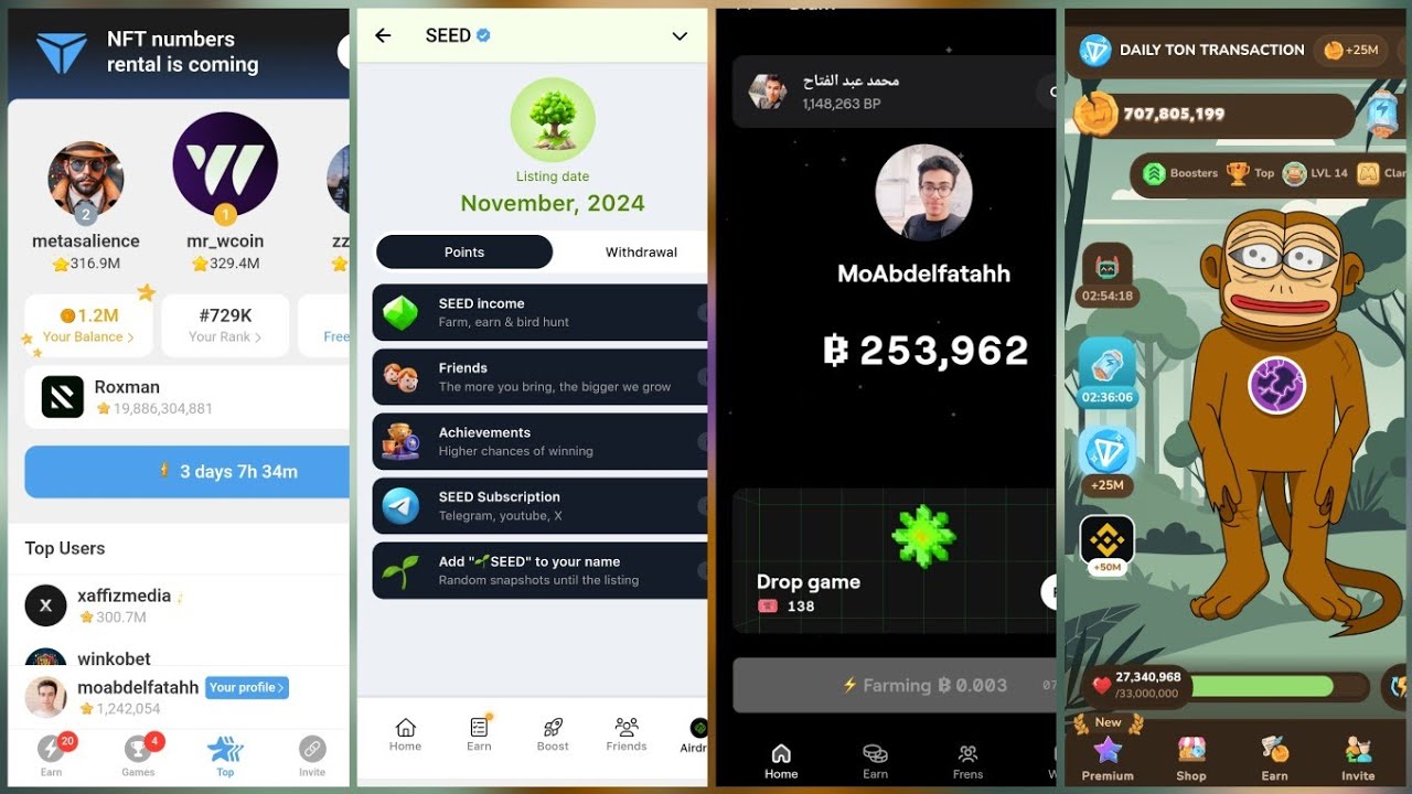 اقوي بوتات التيليجرام للربح المجاني | Memefi | Blum | SEED | Major ...