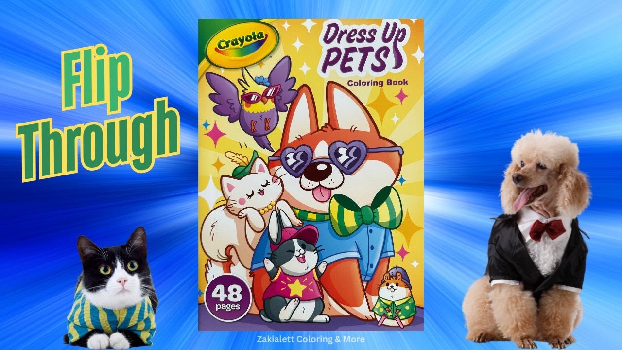 Crayola - Dress Up Pets Coloring Book - 48 Pages #crayola # ...