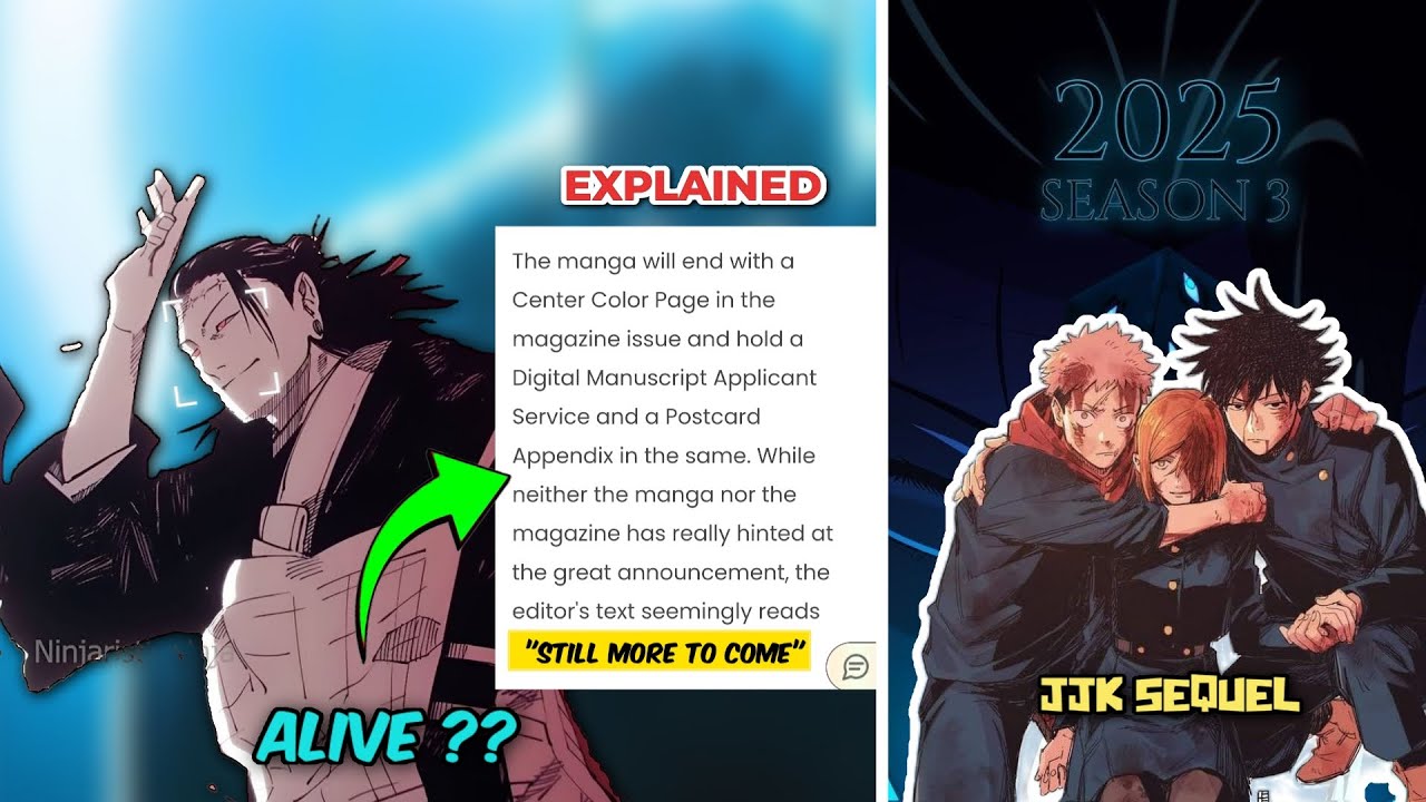 jujutsu kaisen sequel CONFIRM !! OR LIE 🤨 JJK Editor comment jjk is ...