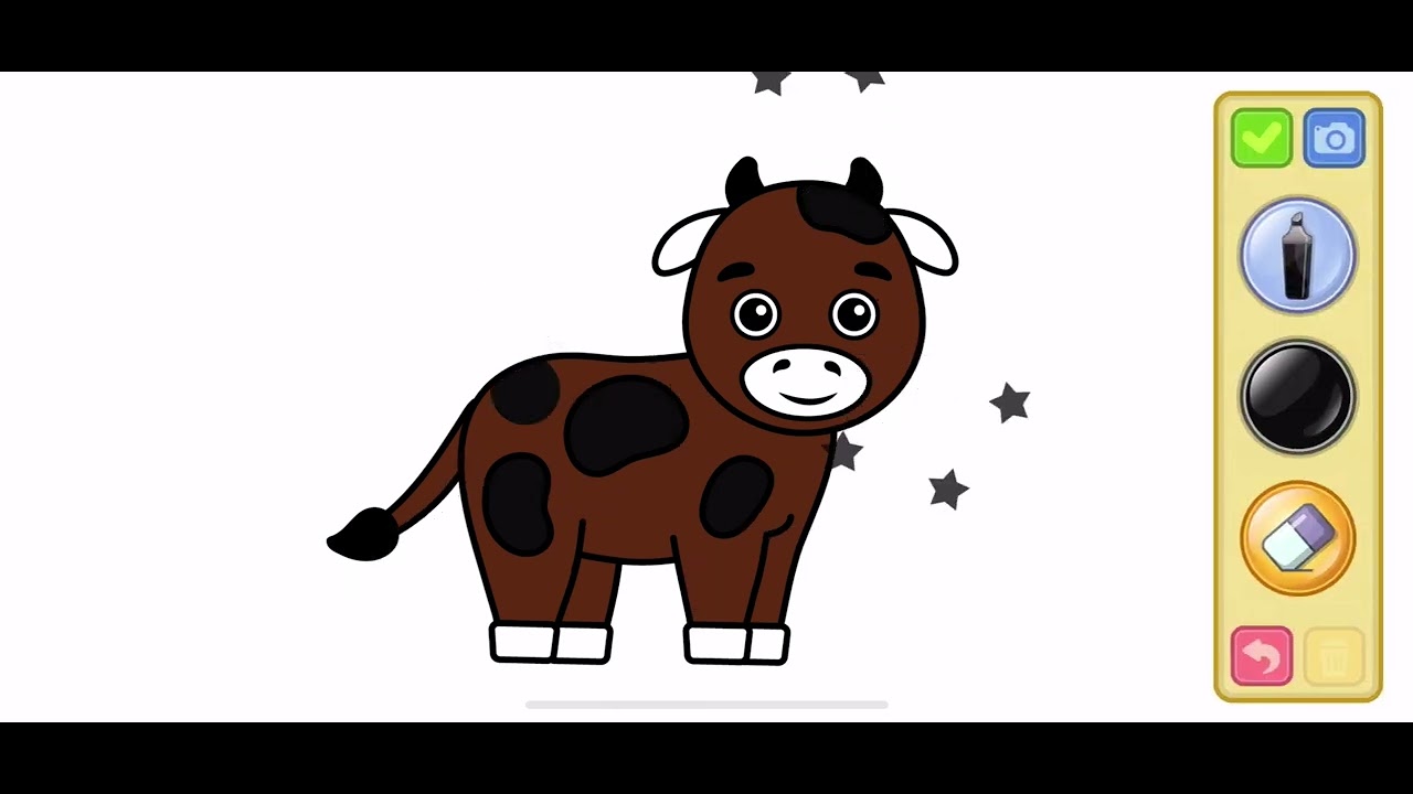 Coloring | My Little Cow - YouTube