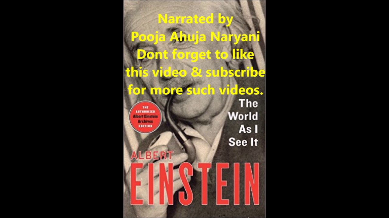 The World As I See It by Albert Einstein Audiobook (Full Version) part ...