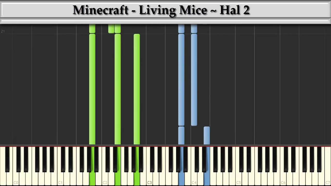 Minecraft C418 - Living Mice ~ Hal 2 | Piano Tutorial - YouTube