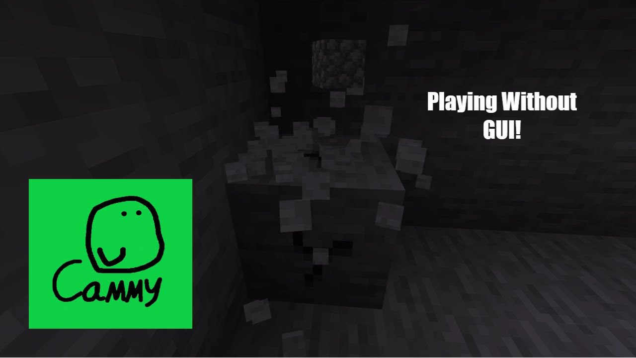 Minecraft, But I Play Without GUI | Cammy Plays Minecraft Episode 5 ...