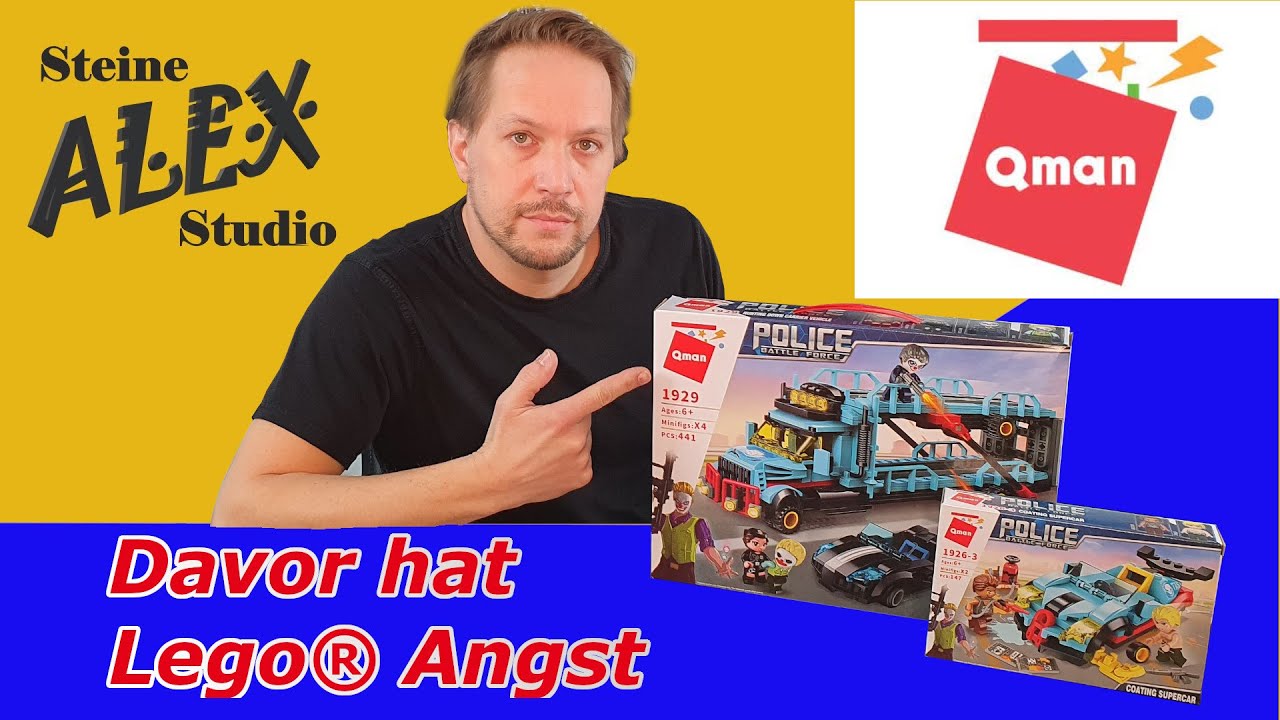 Davor hat Lego® Angst. Qman 1929 und 1926-3 Police Battle Force - YouTube