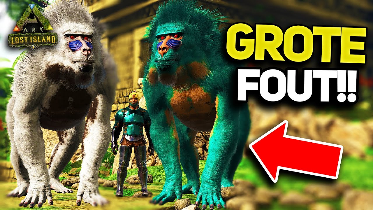 DE GROTE BABY DINOPITHECUS FOUT!! (ARK Lost Island) - YouTube