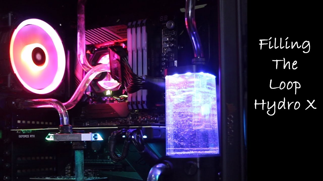 How to Fill the Corsair Hydro X or any custom loop. - YouTube