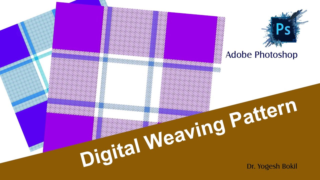 How to Make "Digital Weave pattern" in Adobe Photoshop l # ...
