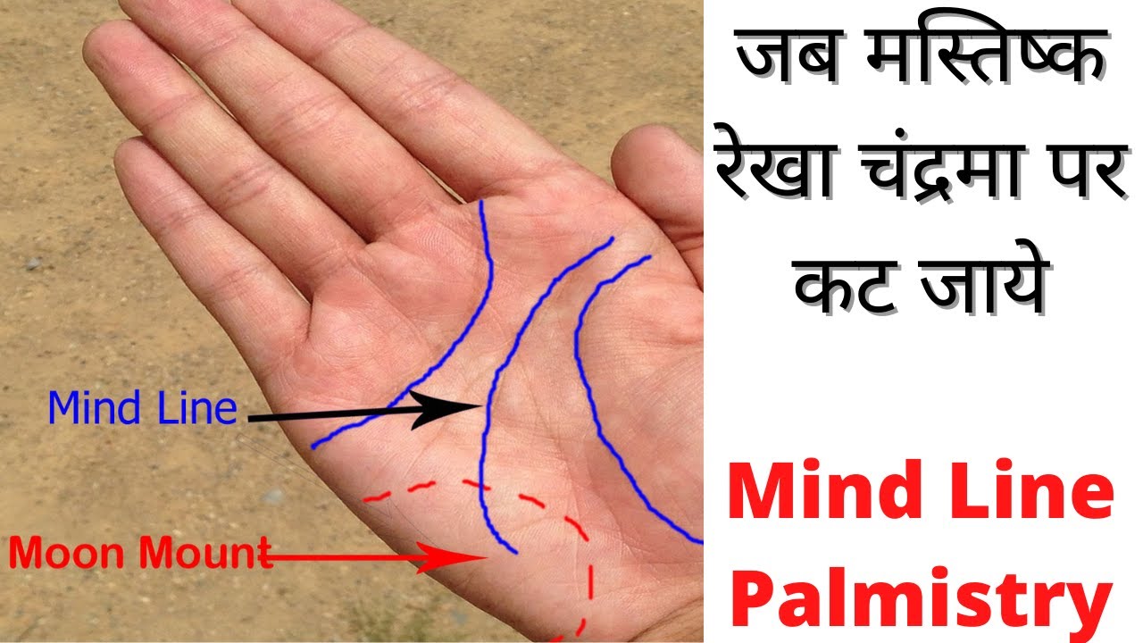 Mind Line Goes Towards Moon Mount | Mind Line Palmistry Tutorial # ...