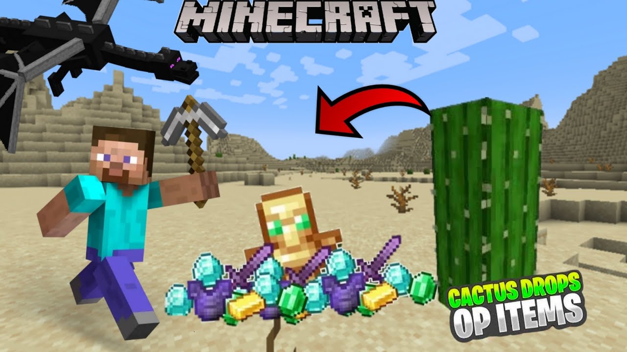 Minecraft But' Cactus Drop Super OP Items Minecraft But' super op item ...