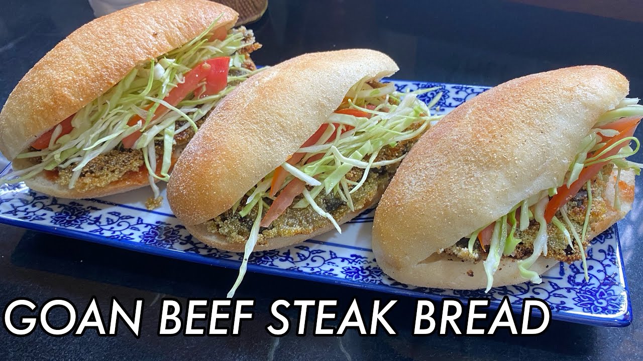 Goan Beef Steak Bread Recipe | Evening Snack | Beef Steak | - YouTube
