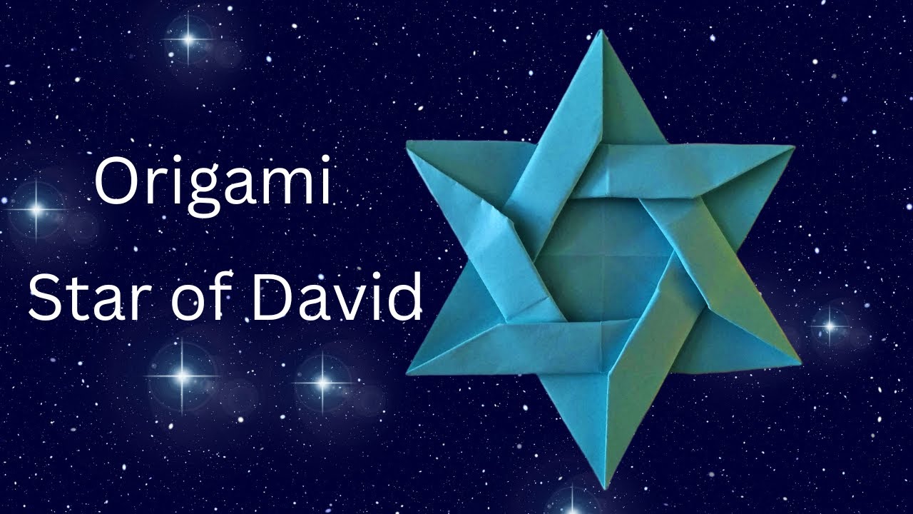 how-to-make-an-origami-star-of-david-youtube